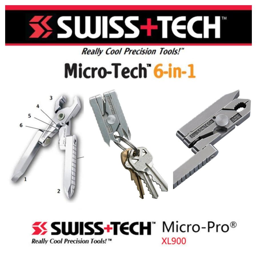 SWISS TECH 6 in 1 Multi-Function Outdoor Mini Tool Plier